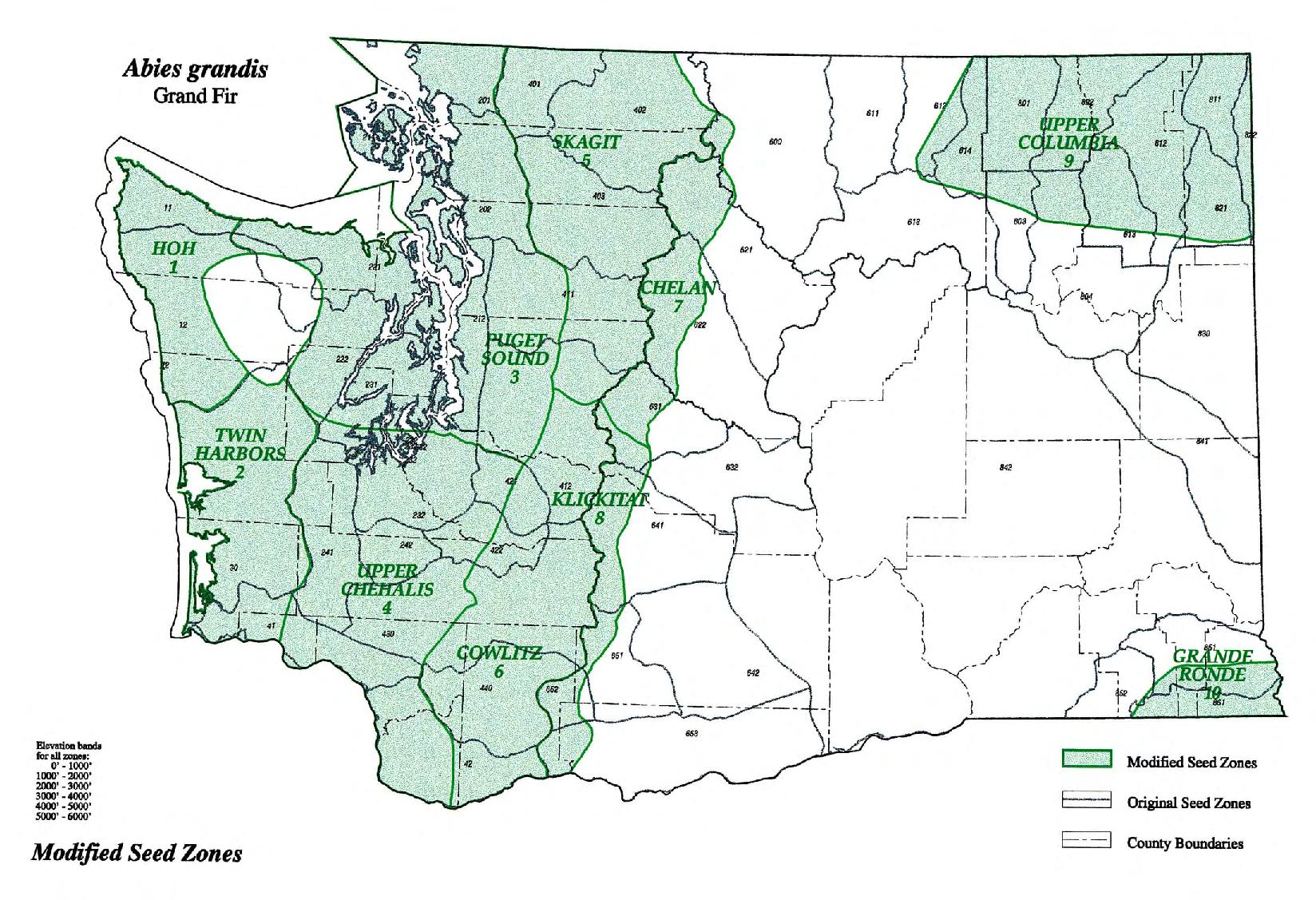 Seed Zone Maps | Fourth Corner Nurseries