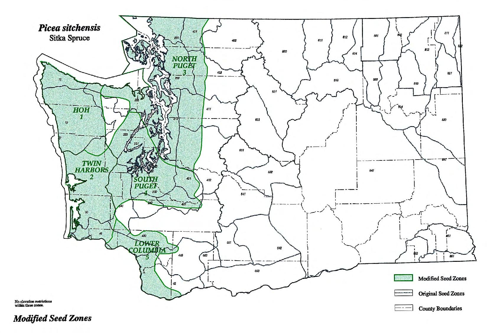Seed Zone Maps | Fourth Corner Nurseries