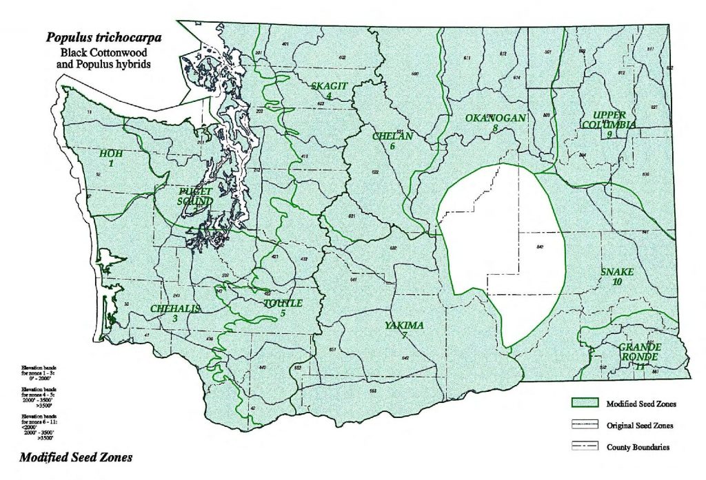 Seed Zone Maps | Fourth Corner Nurseries