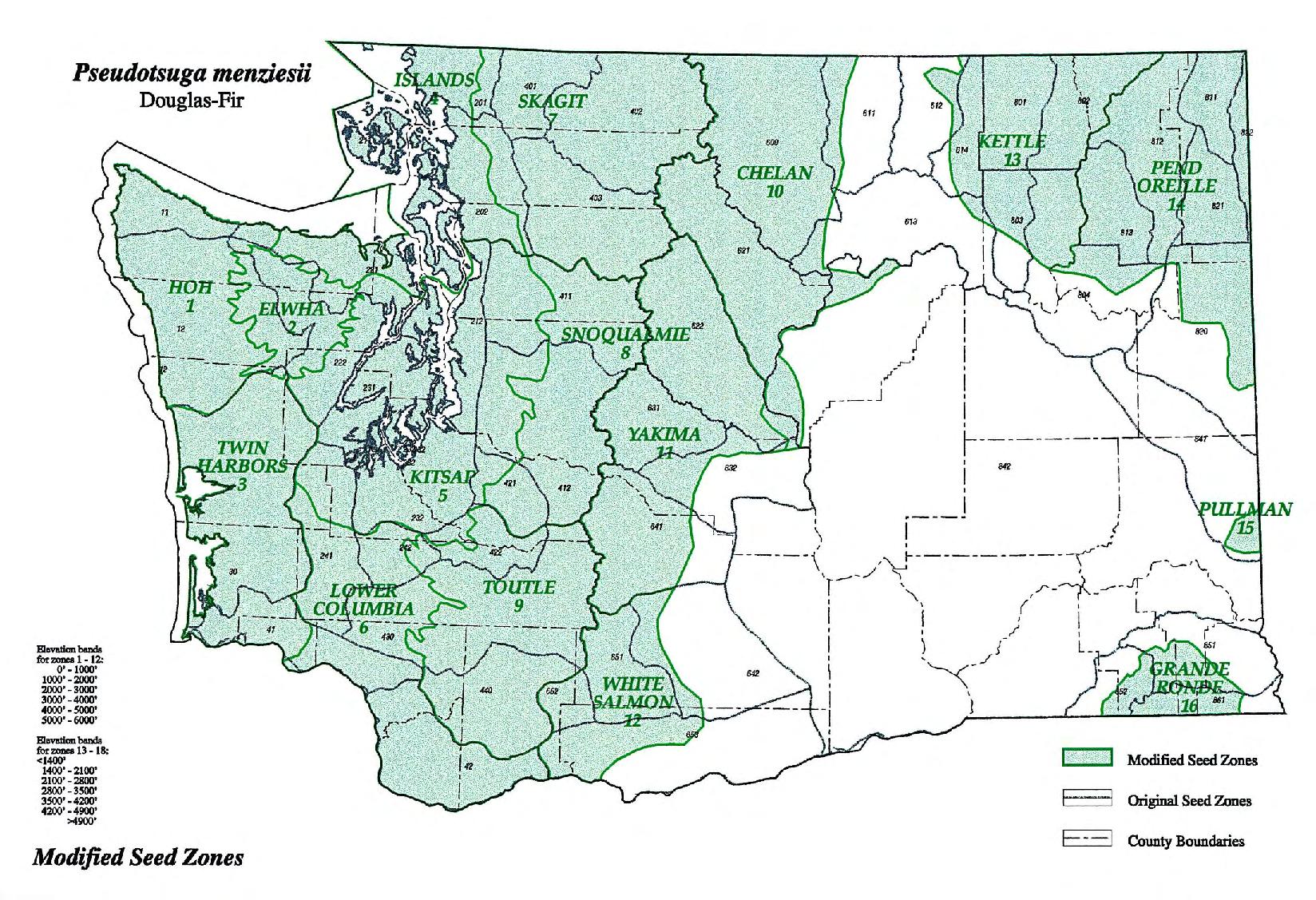 Seed Zone Maps | Fourth Corner Nurseries